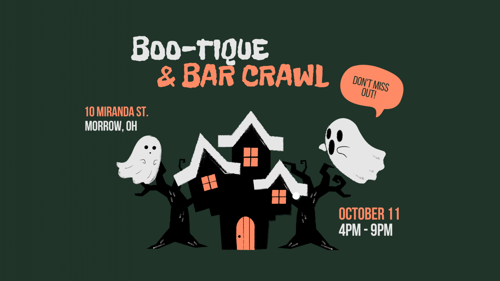 Boo-tique & Bar Crawl - Warren County | Ohio's Best Vacation Destination
