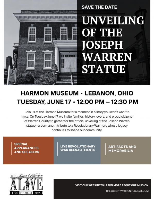 The Joseph Warren Statue Unveiling - Warren County | Ohio's Best ...